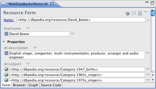 Composing the Semantic Web: TopBraid Composer's Web Data Basket ...