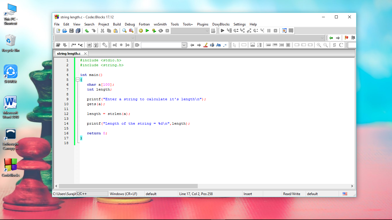 Simple C++ Programs on Code Blocks