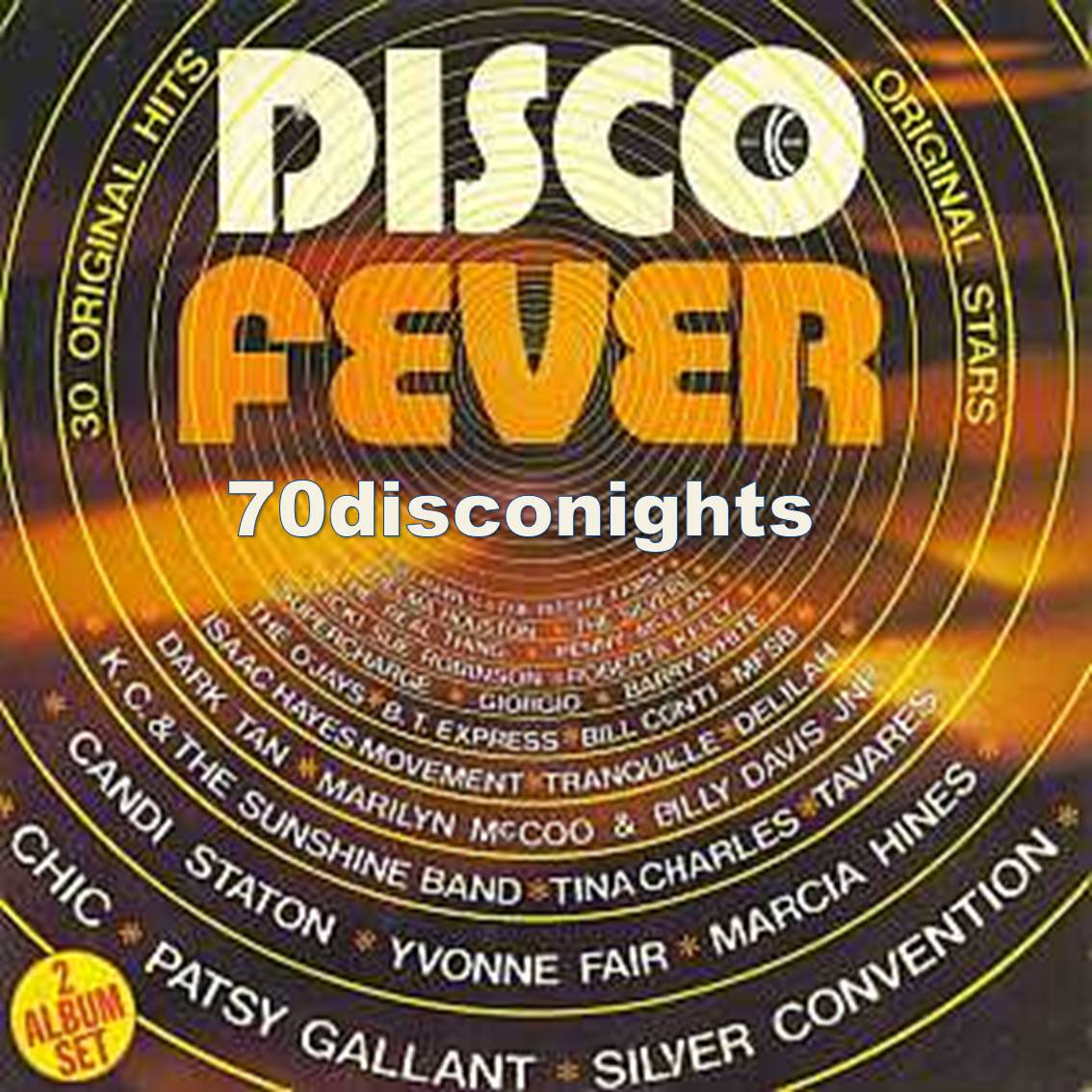 70disconights: DISCO FEVER - 30 ORIGINAL HITS (K-TEL) (1978)