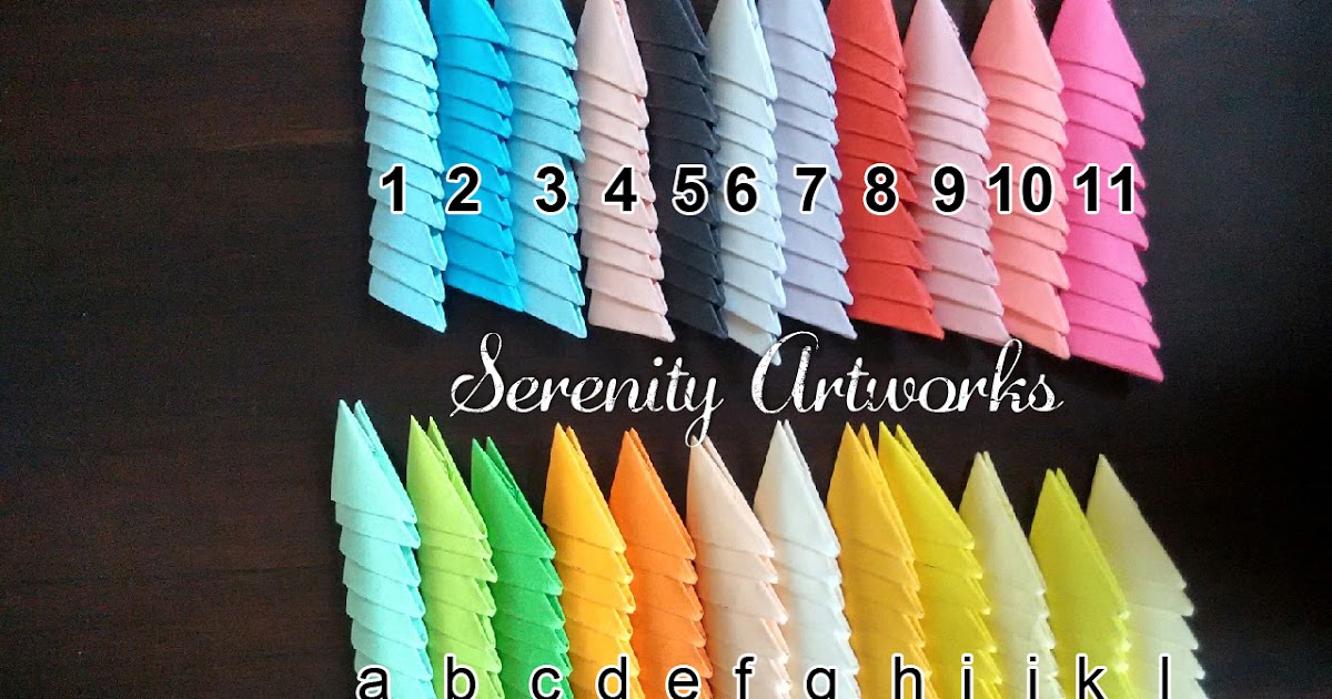 Serenity Artworks: 3D Origami: Triangle Folding