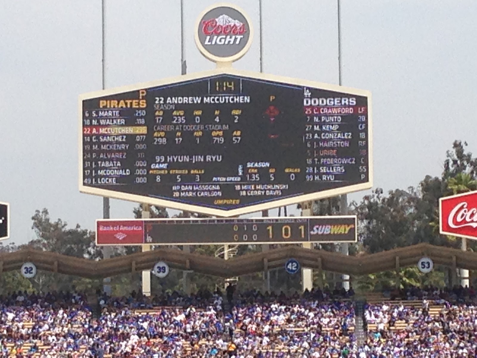 Sons of Steve Garvey: At-Game Recap: Navigating A Sunday Sellout (April ...