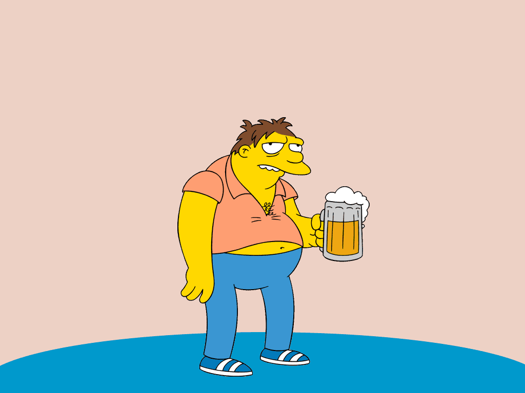 FONDOS DE LOS SIMPSON: fondo de pantalla de barney de los simpson