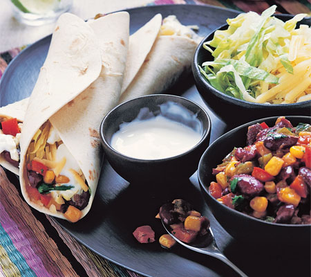 Mexican Bean Burritos recipe -Taste USA