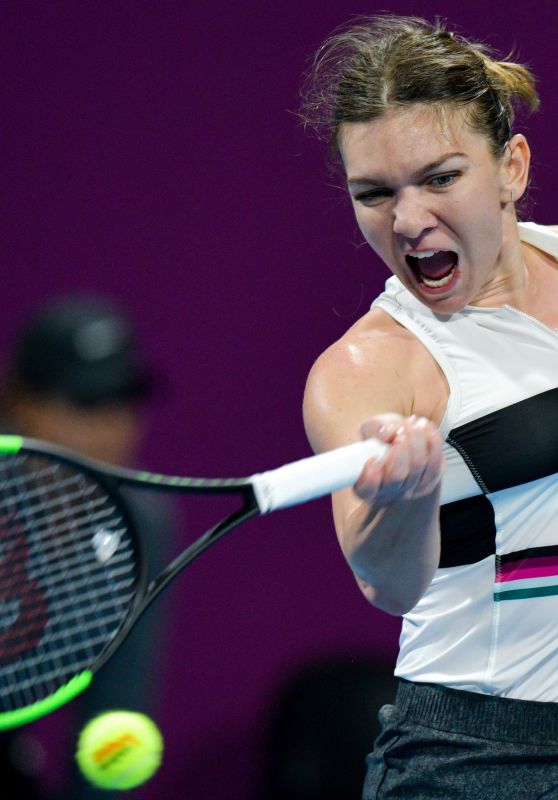 Simona Halep Clicked At Final Match 2019 WTA Qatar Open in Doha