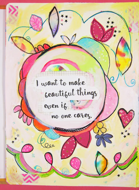 Beautiful Things Art Journal Collage - Marcia Beckett