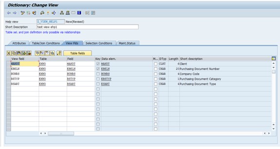 Step by Step tutorial on creating Help View in SAP ABAP