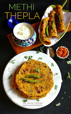 Veg Indian Cooking: Methi Thepla Recipe﻿