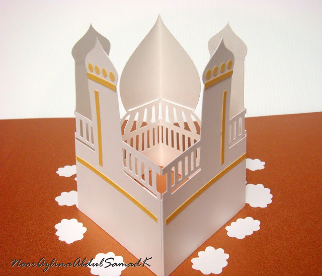 AZLINA ABDUL: Salam Aidilfitri pop up mosque card
