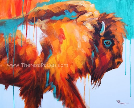 Daily Painters of California: Abstract Western Wildlife Art By Theresa ...