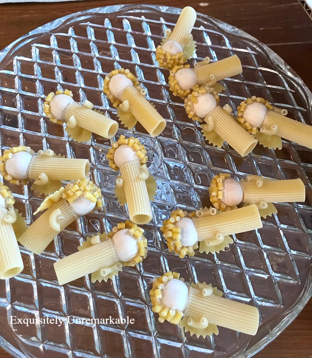 Old Fashioned Macaroni Angel Ornaments - Exquisitely Unremarkable