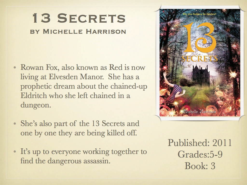 Young Adult Reading Machine: 13 Secrets by Michelle Harrison