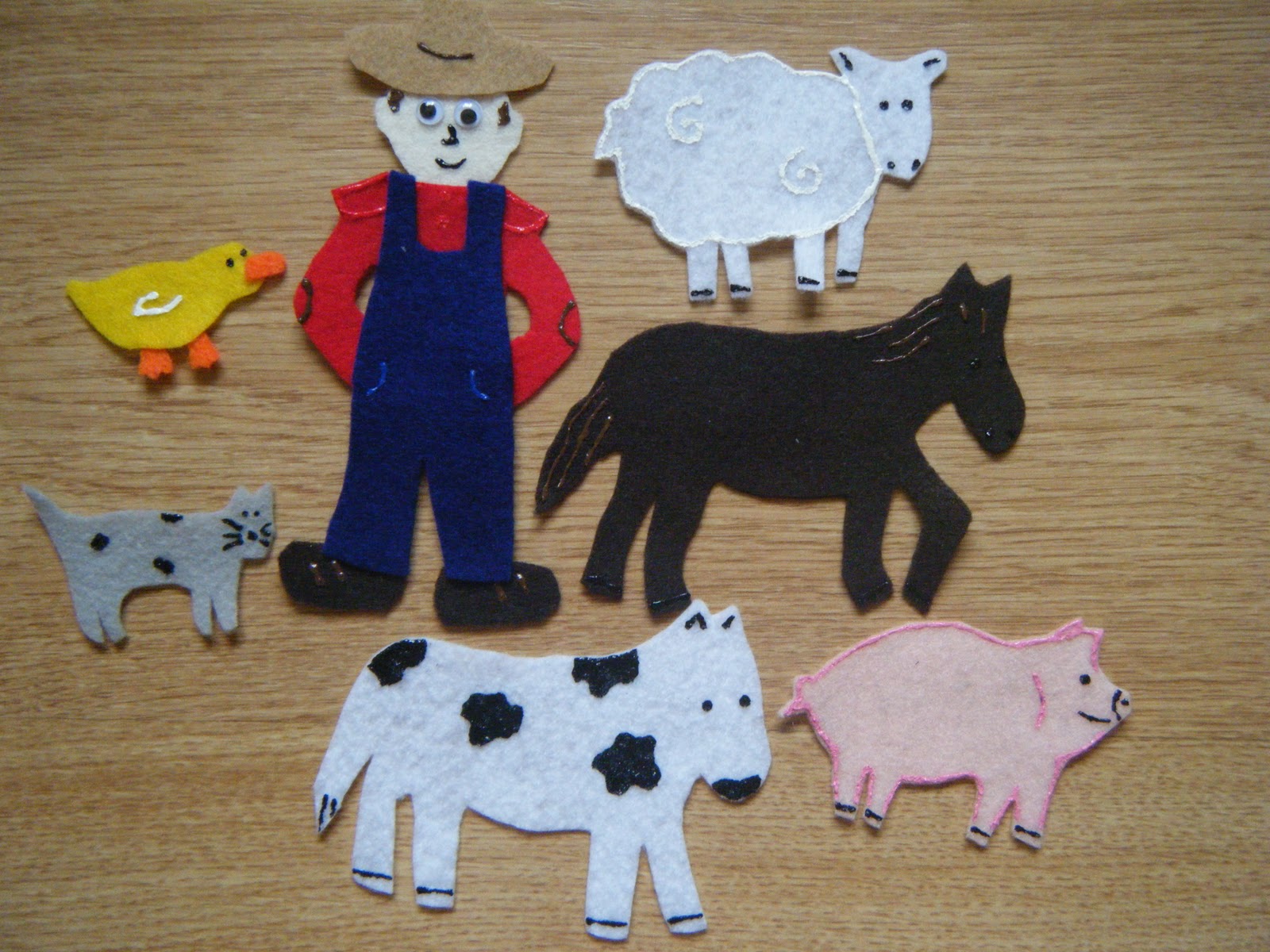 Felt Board Ideas: Old Macdonald Had a Farm--Felt Board and Finger Puppet