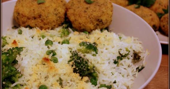 Brazilian Cod Fish Balls with Emerald Rice