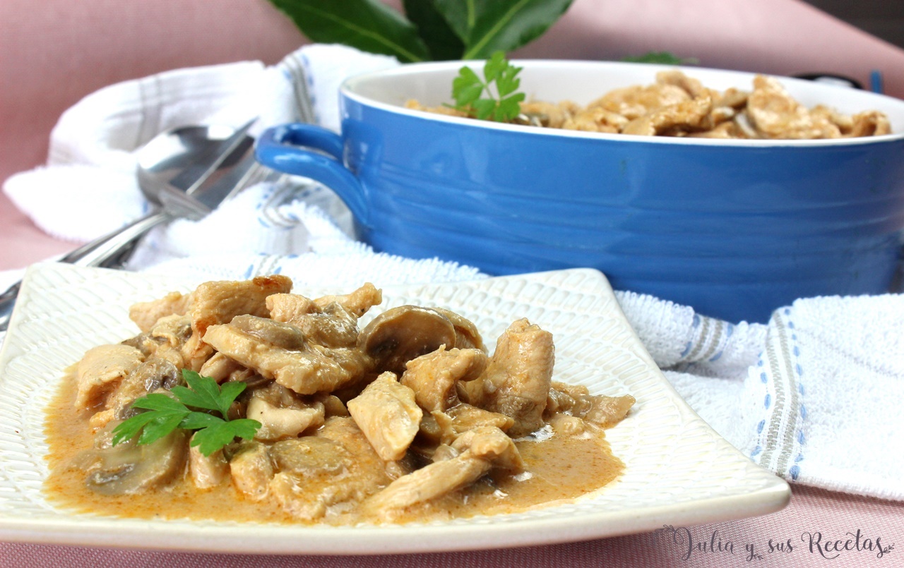 JULIA Y SUS RECETAS: Pollo strogonoff