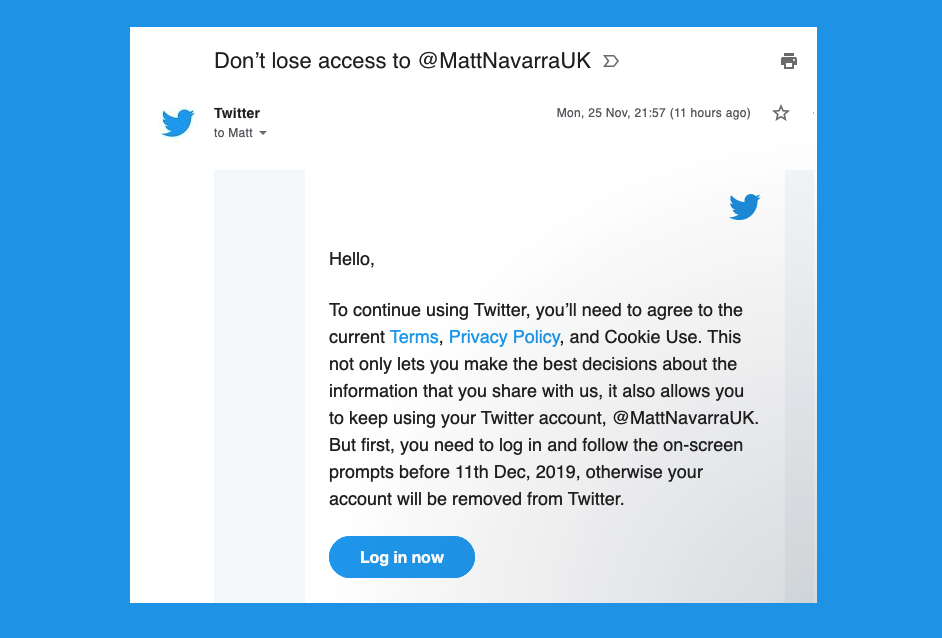 Twitter Might Remove Your Account, Username (if You’re Not Using It)