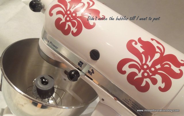 DIY Stand Mixer Decals | Miss Information