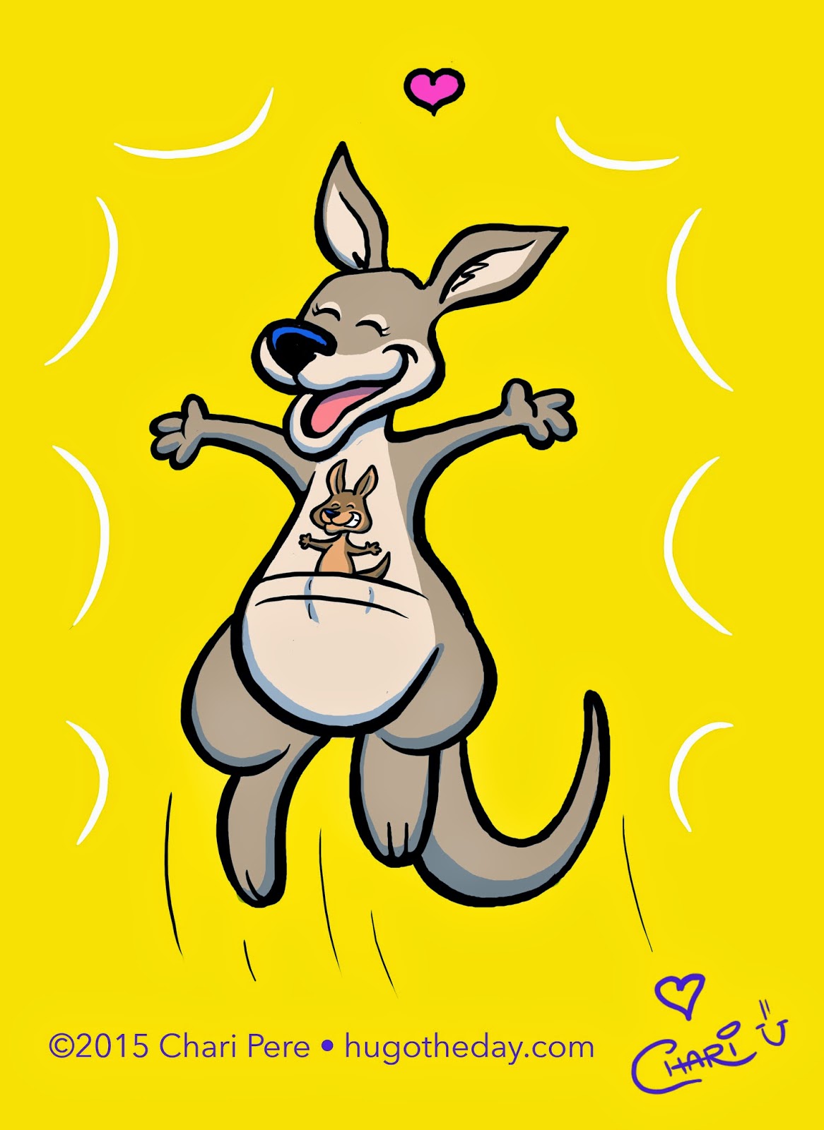 Hug O' The Day: Kangaroo Hug!