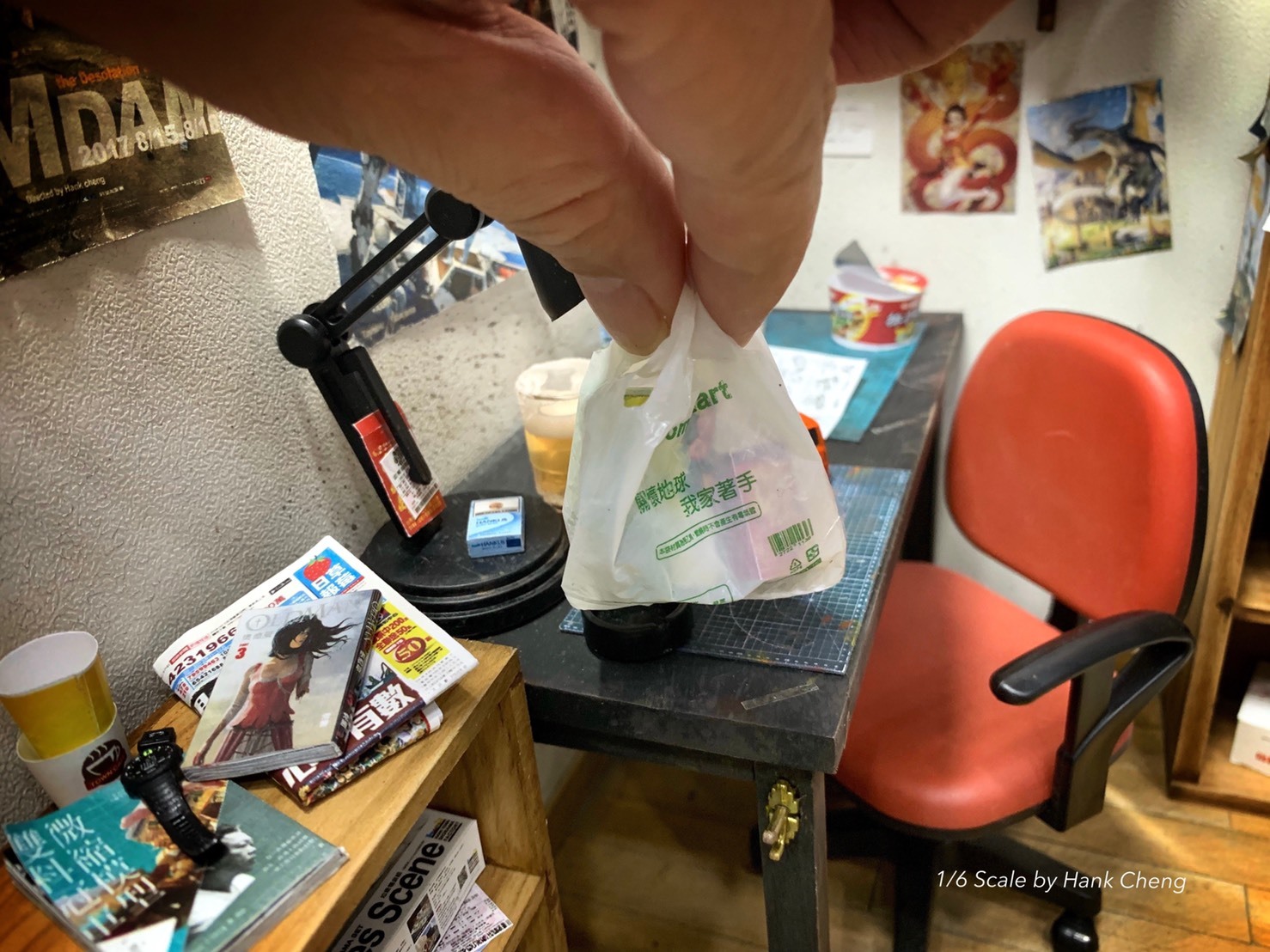 "1/6 Scale Hobby Corner Diorama Set" from Hank Cheng Available for pre ...