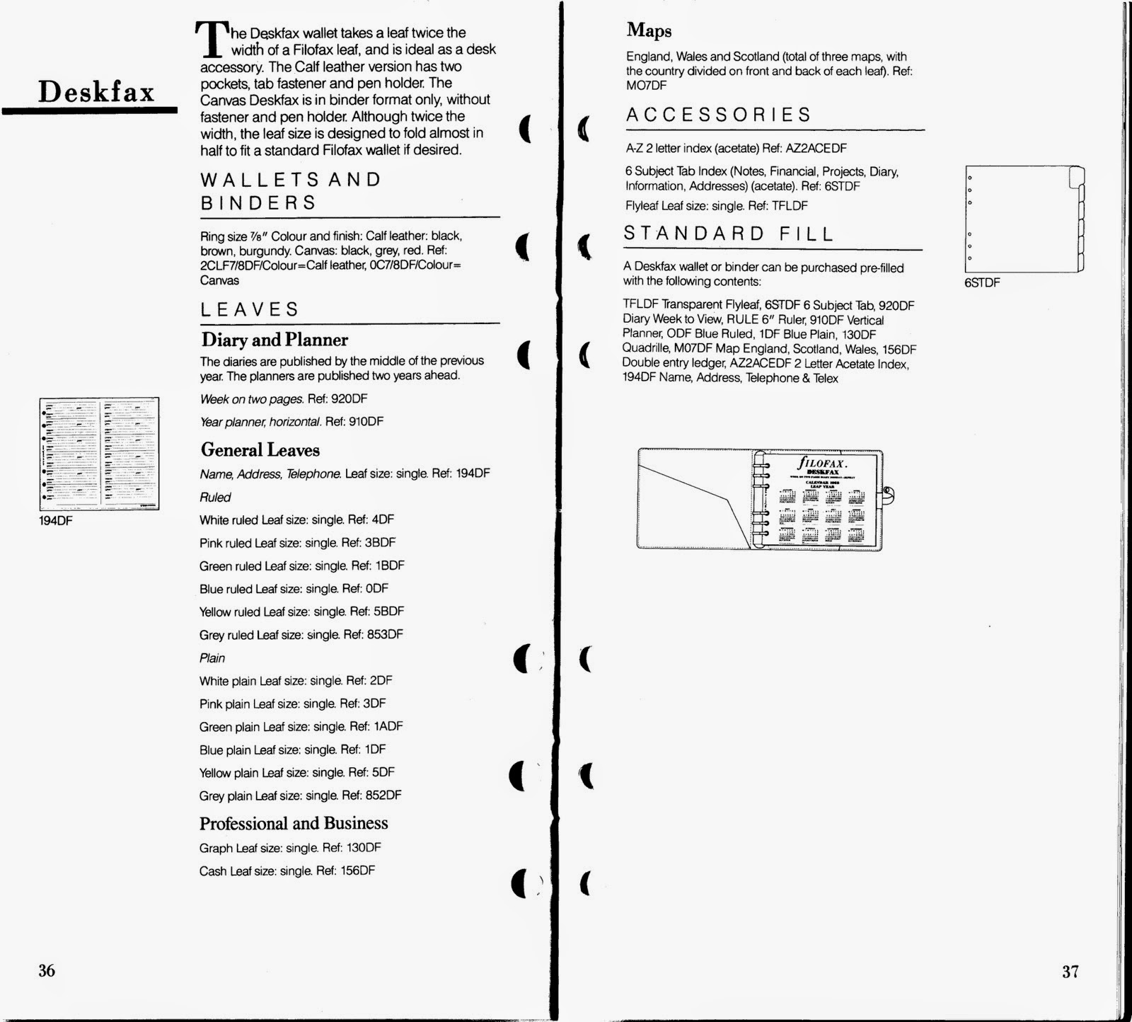 Philofaxy: Filofax 1987 Catalogue
