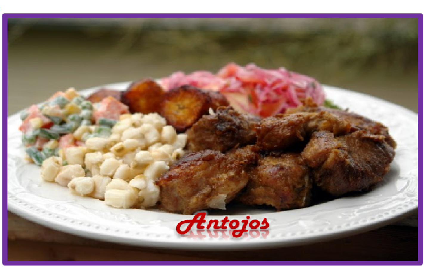 Comidas tipicas de Ecuador: Hornado frito con mote