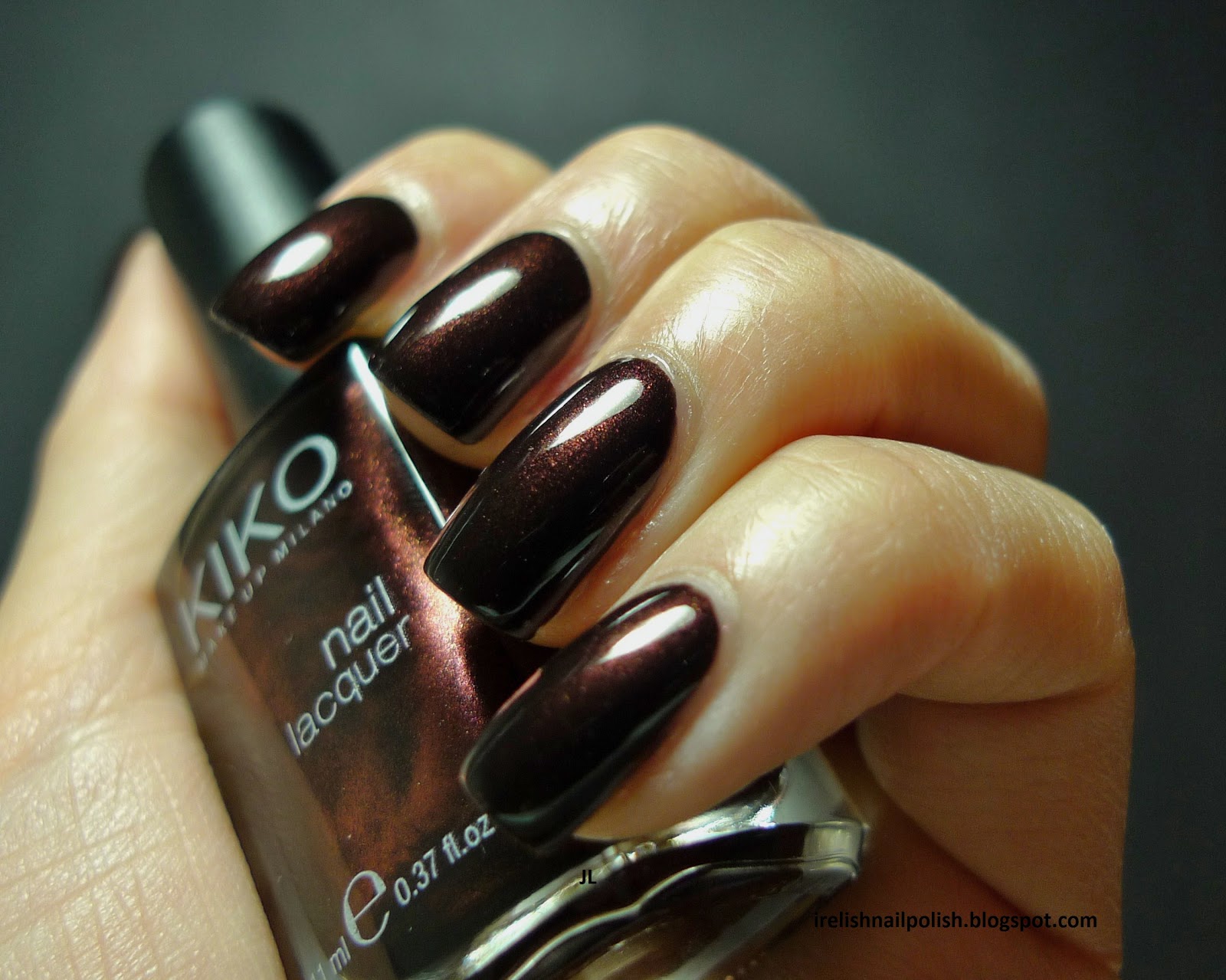 I Relish Nail Polish!: Kiko - 374 - Dark Brown Shimmer