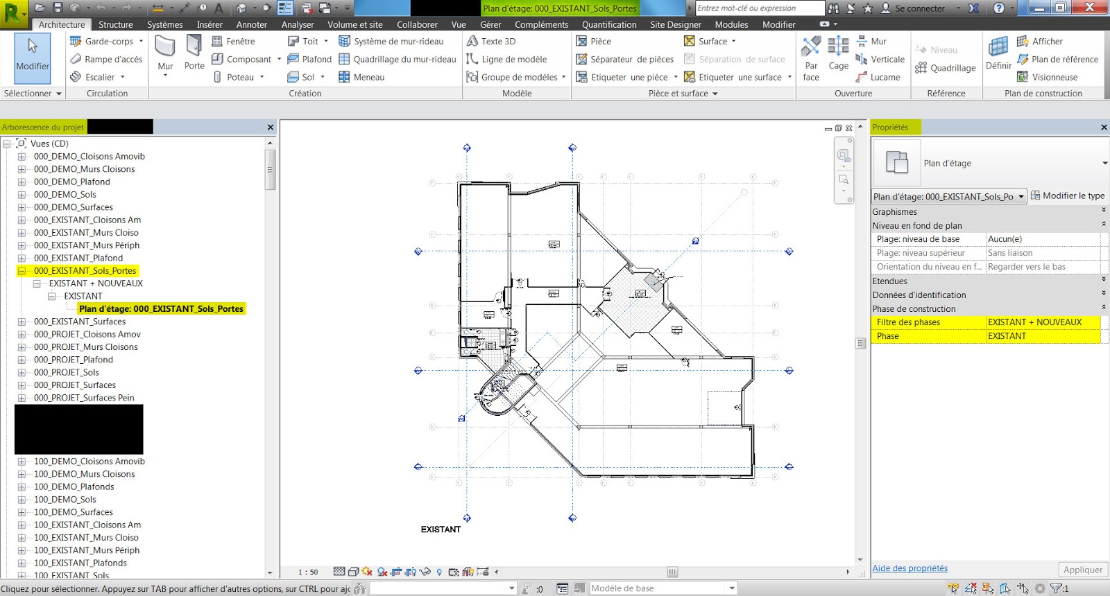 Revit-Mémo: Revit 2017_Fichiers liés, Gestion des niveaux