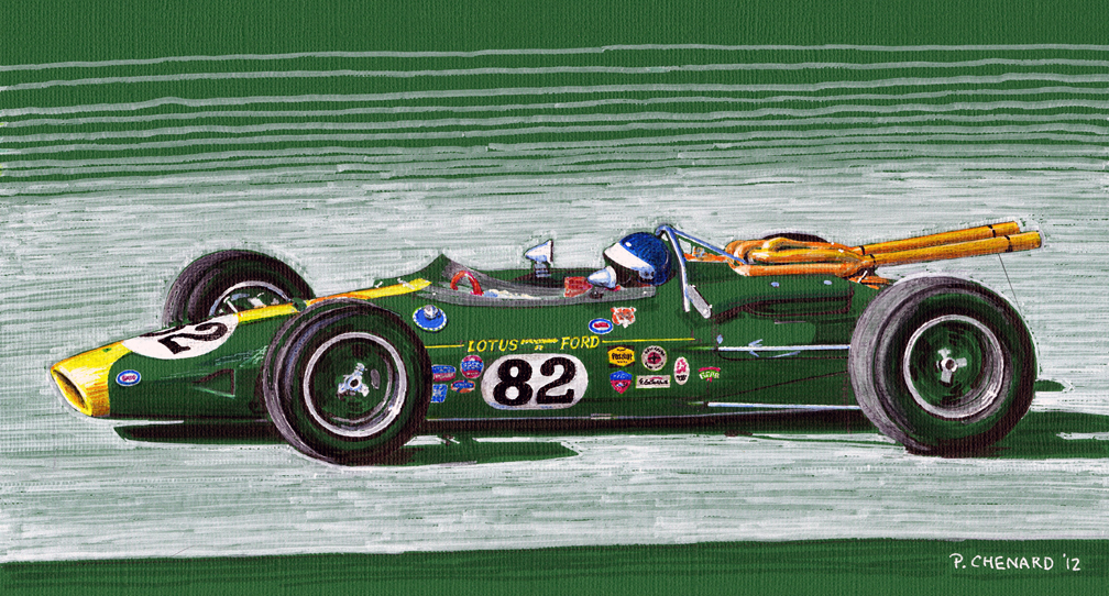 Automobiliart.com: Team Lotus wins the 1965 Indianapolis 500