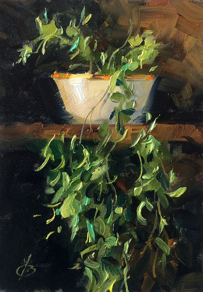 TOM BROWN FINE ART: TRAILING IVY, STILL LIFE by TOM BROWN