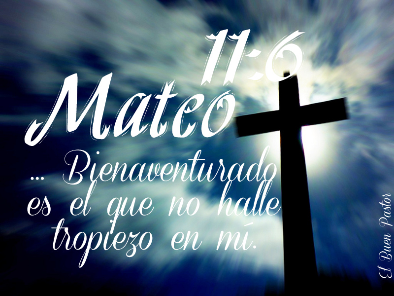 YO SOY EL BUEN PASTOR: Mateo 11:6