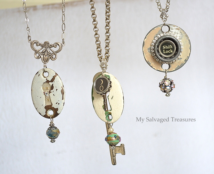 My Salvaged Treasures: New Batch of Hardware Necklaces