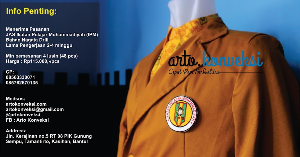 Jual/ Order Jas, Kemeja, Jaket, Kaos dan Topi Custom Ikatan Pelajar ... Jual/ Order Jas, Kemeja, Jaket, Kaos dan Topi Custom Ikatan Pelajar ...