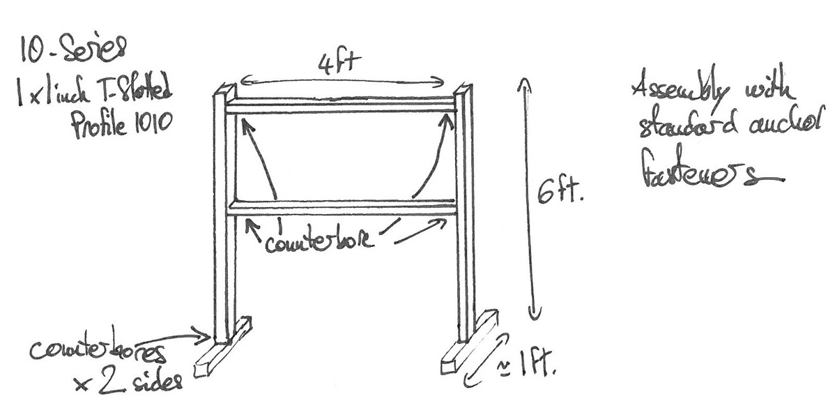 80/20 Percussion Stand - Blueprint