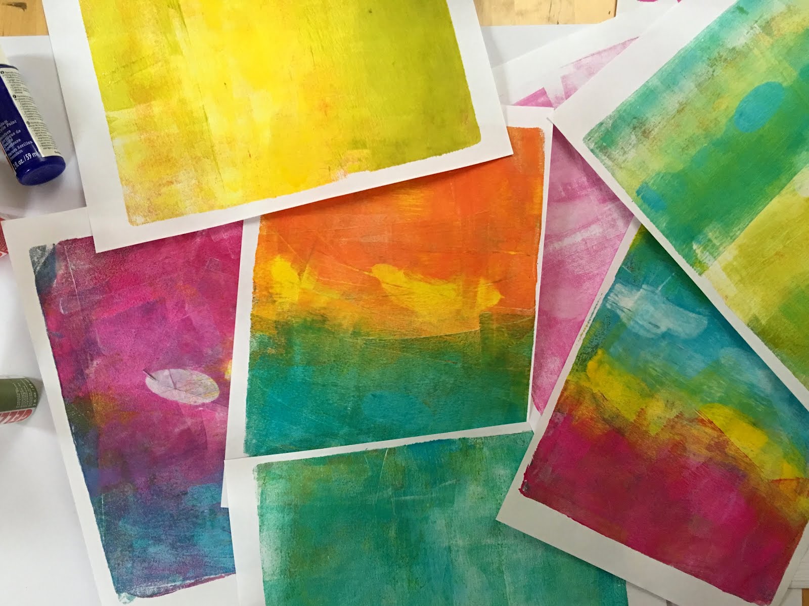 Printing with Gelli Arts®: Gelli Arts® - Printing with Leaves - 3 Ways