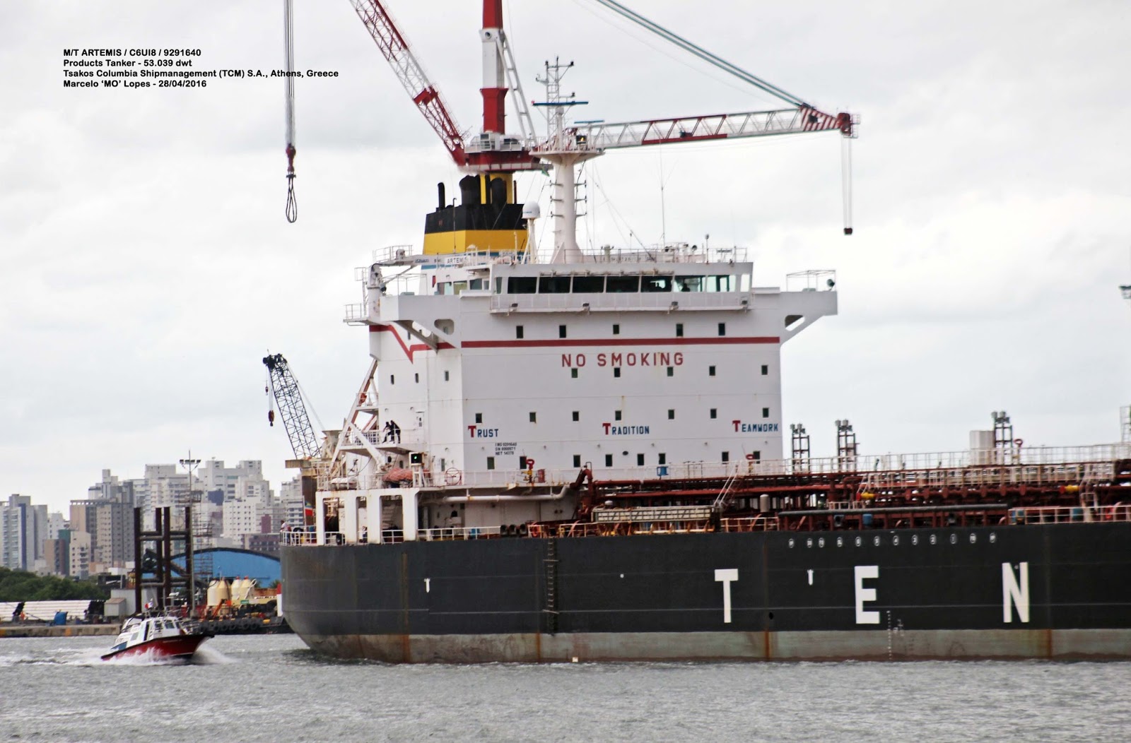 Santos Shiplovers: M/T Artemis / C6UI8 - Tsakos Columbia Shipmanagement ...