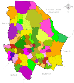 Mapa Ojinaga