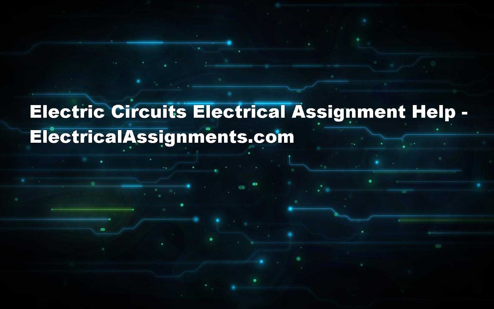 Electrical Assignment Help: Electrical Potential And Voltage Electrical ...