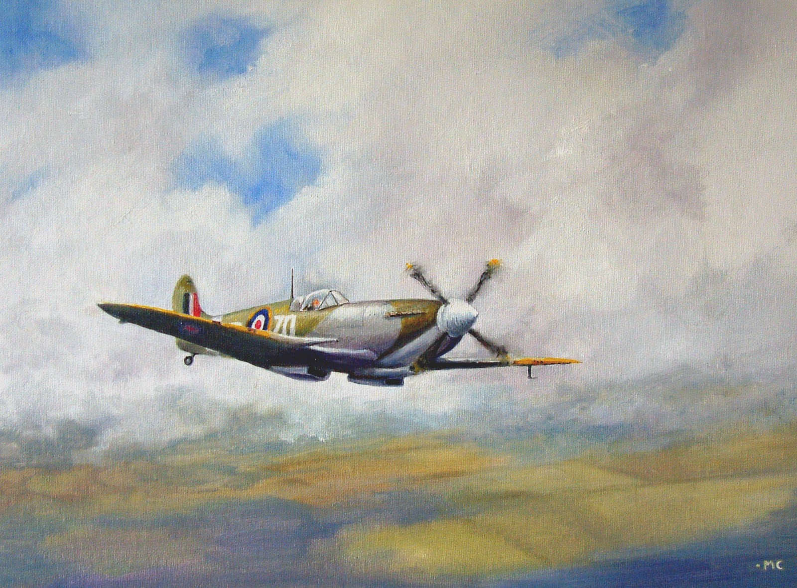 Carmarthen Artist: Spitfire LF MK IX b