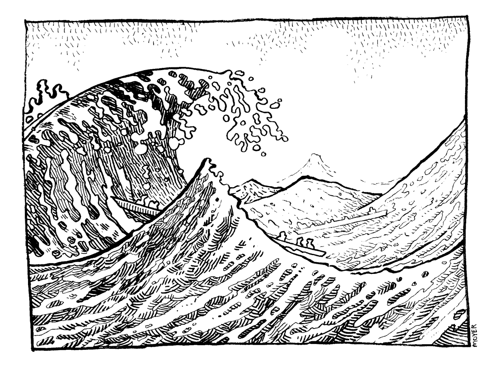 Don Moyer Sketchbook: The Great Wave