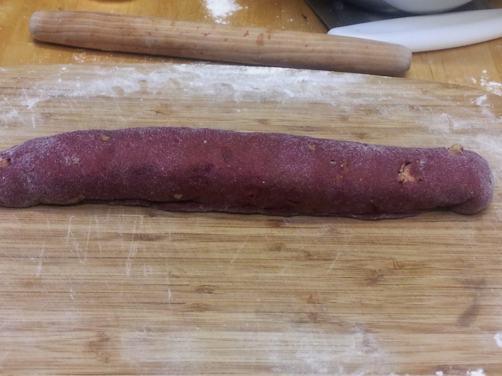 Pat's Kitchen Journal: Red Rice Yeast Walnut Mantou