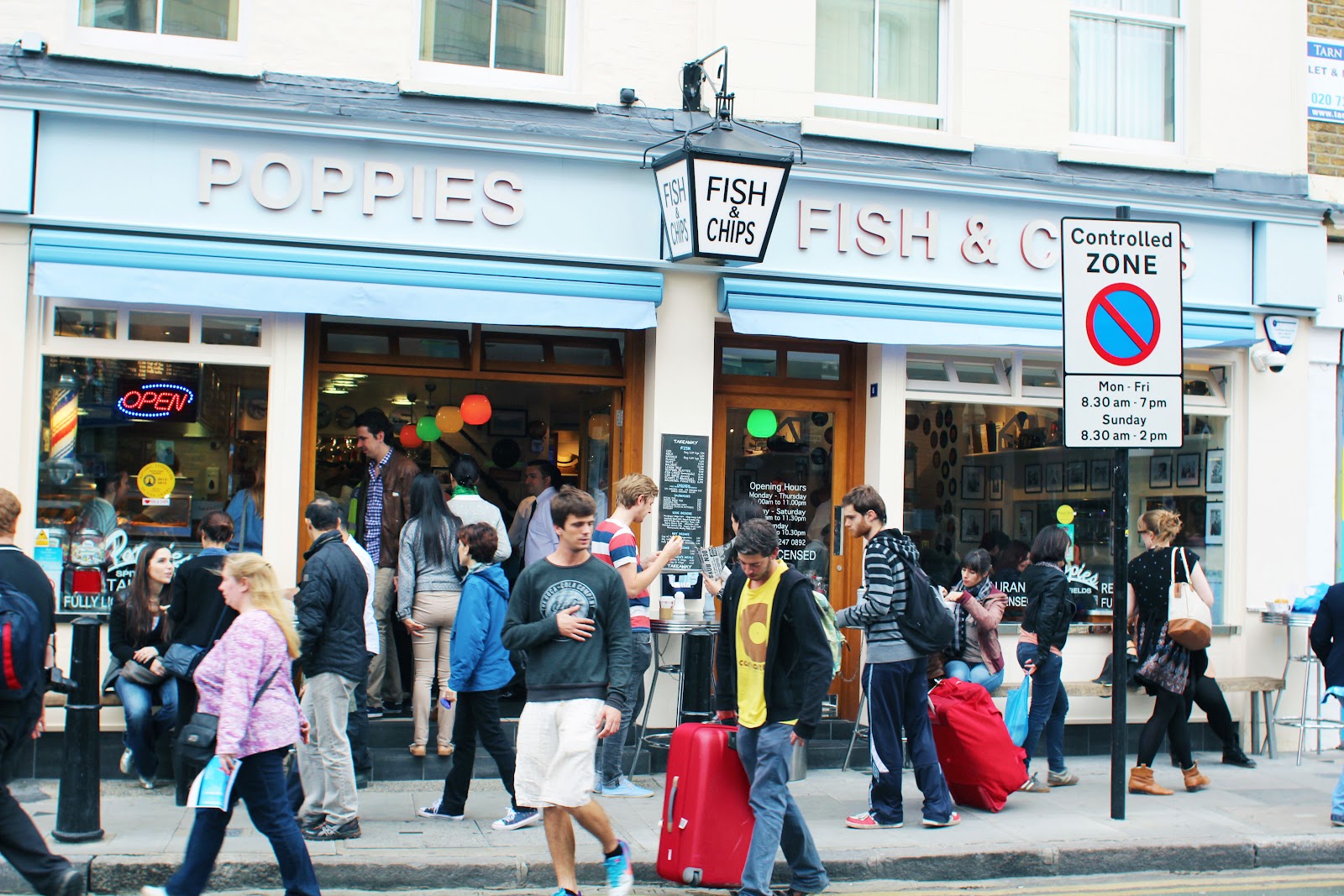 Ginger and Lace: Fish & Chips at Poppies of Spitalfields