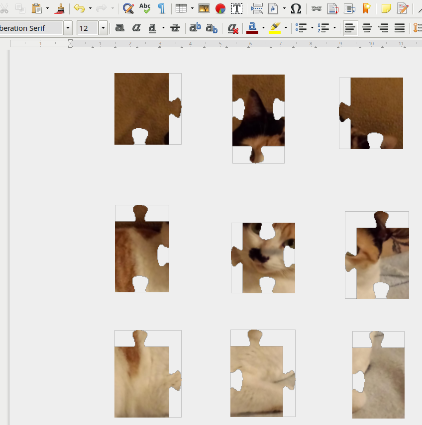 Cotidiana Place: Puzle (puzzle) con GIMP y Writer, y mucho más
