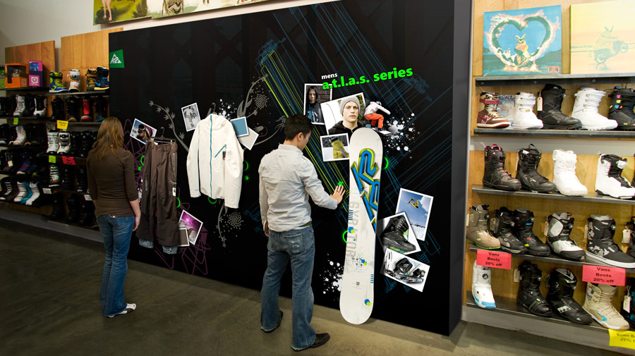 Waves, a lot of waves: The Wall: A Next Generation Retail Experience