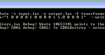 dominoc925: Using PDAL to perform simple translation transformations on LAS files