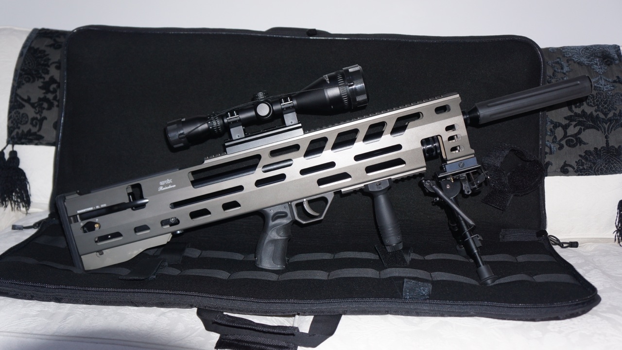 senapan pcp import: Senapan pcp Evanix Rainstorm 3D Bullpup
