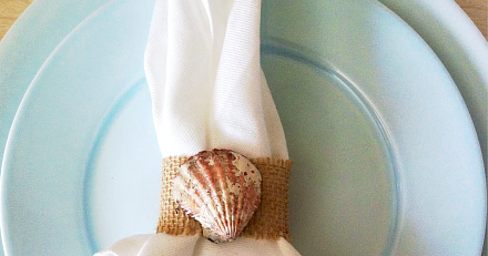 DIY Coastal Napkin Ring Ideas with Shells | Summer Crafts