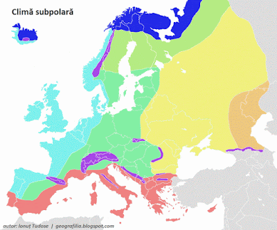 GEOGRAFILIA: Animații Geografie BAC 4: Tipuri de climă în Europa