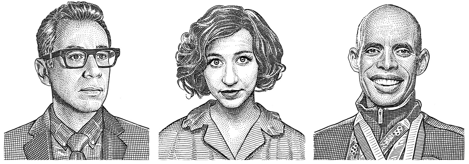 HEDCUTS: Wall Street Journal's stipple portraits: WSJ. Magazine hedcuts ...
