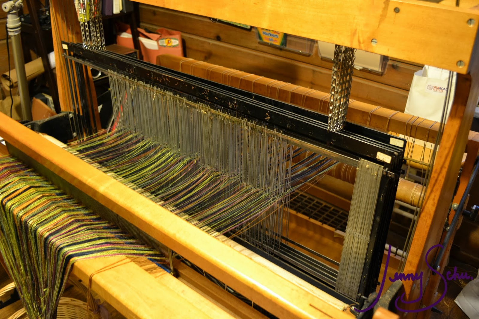 Jenny Schu: Beadweaving and Fiber Art: Meet Delilah, my "new" Macomber Loom