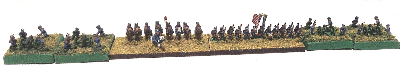 Wargaming in Sverige!: Re basing 6mm Union Miniatures of Altar of Freedom