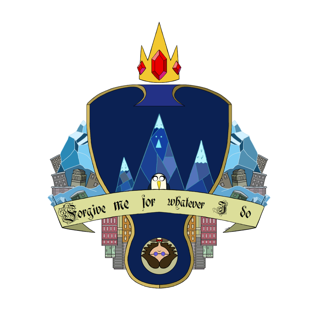 The Geeky Nerfherder: Adventure Time Heraldic Shields by Pierluigi Caputo